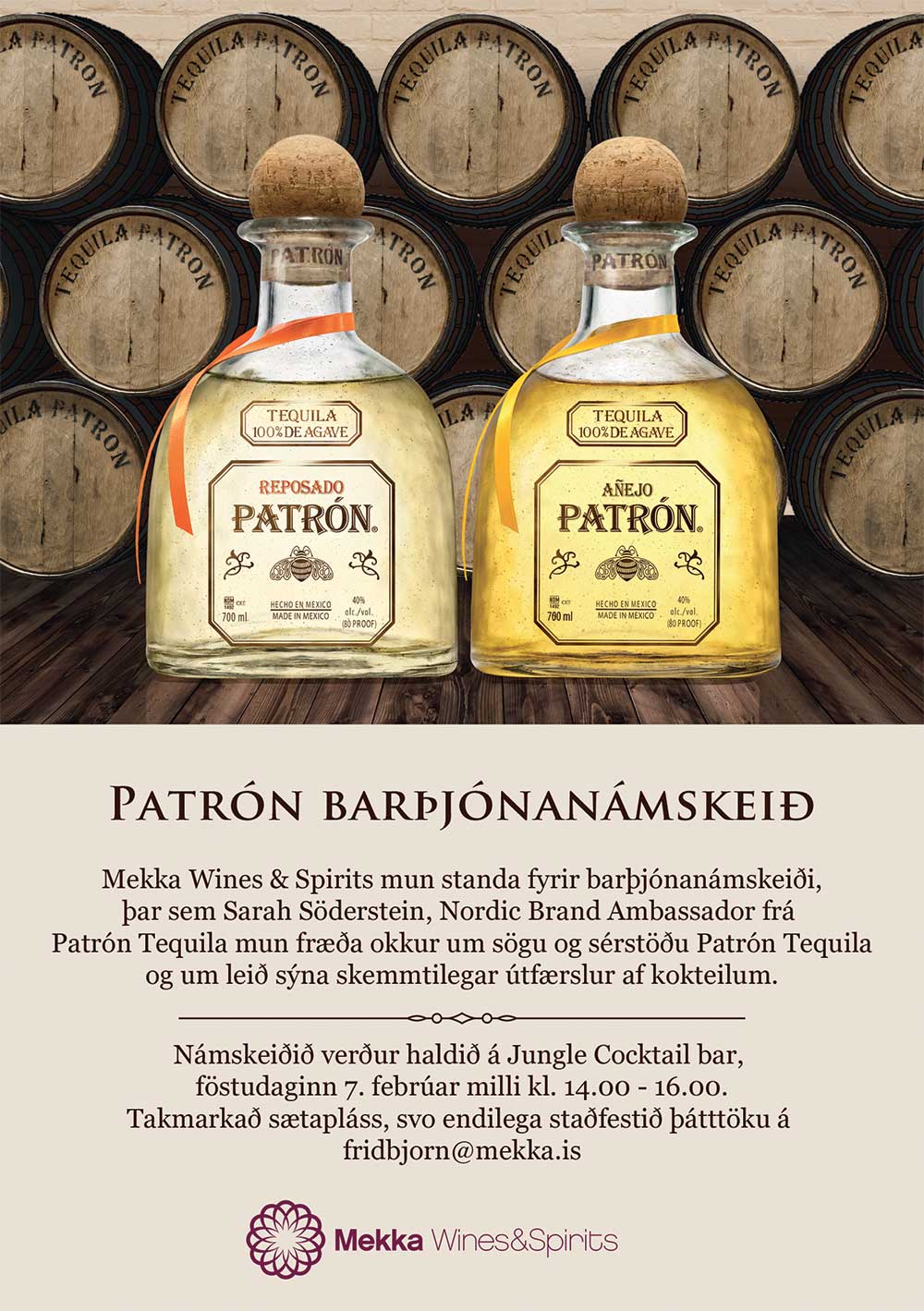 Patrón barþjónanámskeið – Veitingageirinn.is – Fréttavefur um mat og vín